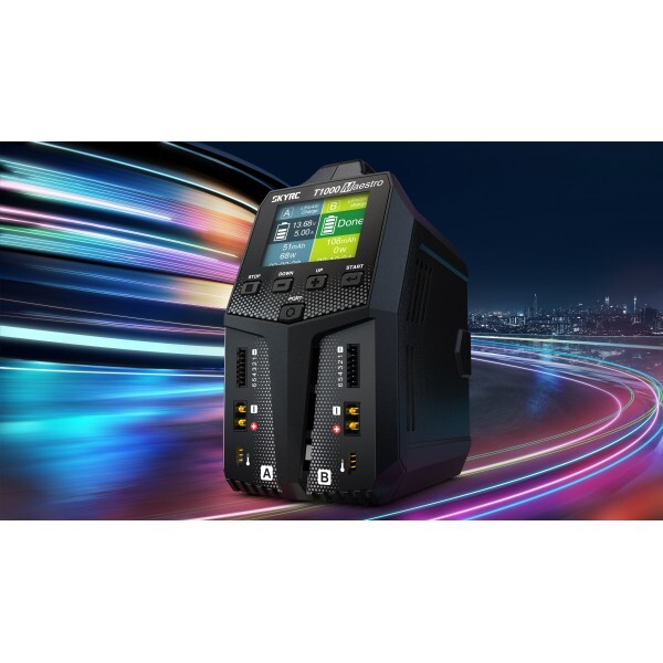 SKYRC T1000 MAESTRO AC/DC DUO CHARGER ( AC450W DC 1000W ) - Black Knight RC