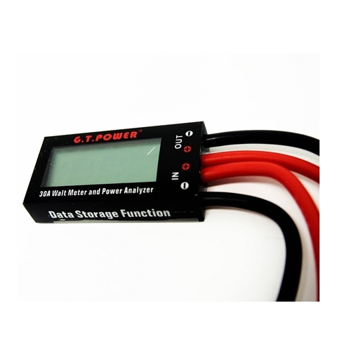 GT POWER Mini Watt meter 30 amp 4.5-30V - Black Knight RC