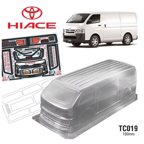 TEAM C RACING 1/10 Toyota Hiace - Black Knight RC